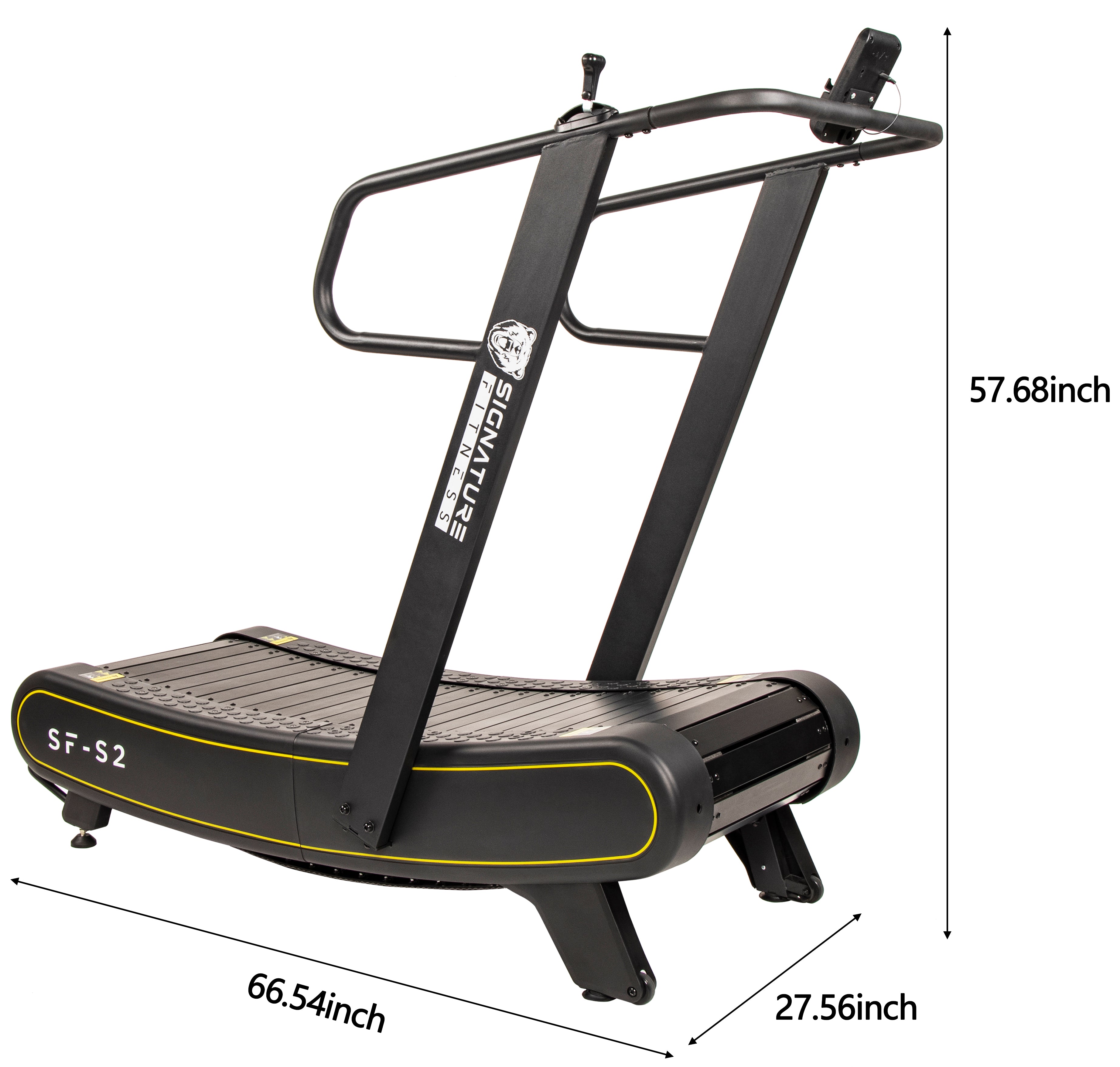 Signature Fitness SF-S2 Sprint Demon - Motorless Curved Sprint Treadmi ...